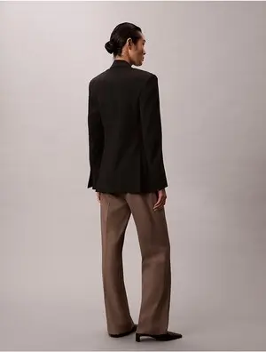 Calvin Klein Tailored Flared Pants - Walnut Melange