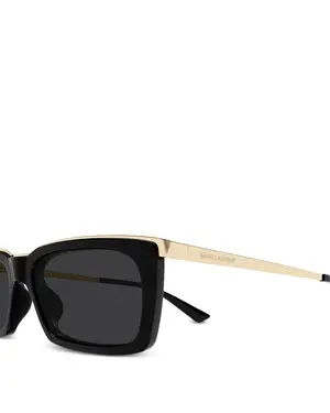 Saint Laurent Rectangle Sunglasses, 57mm