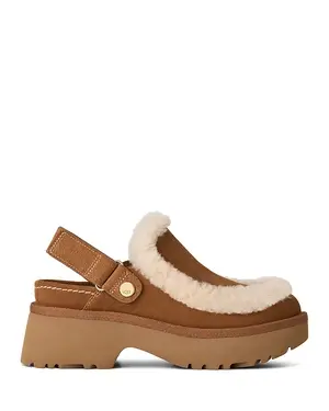 Ugg Mid Heel Mules Clogs For Women