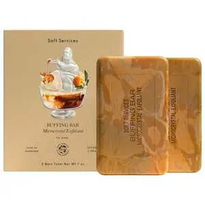 SOFT SERVICES Affogato L'orange Buffing Bar Body Exfoliant With Vanilla, Coconut, Citrus & Espresso - One-color