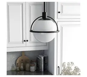 HUDSON&CANAL Cieonna Pendant With Glass Shade - One-color