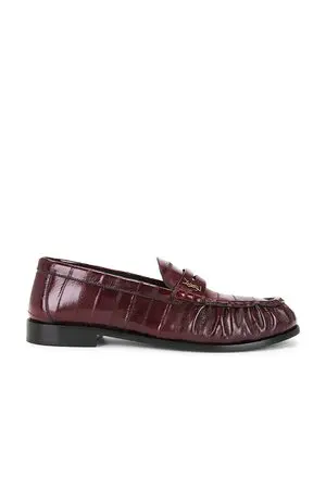 Saint Laurent Mid Heel Loafers For Men