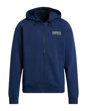 EA7 Hooded Sweatshirt With Zip Fastening - Navy