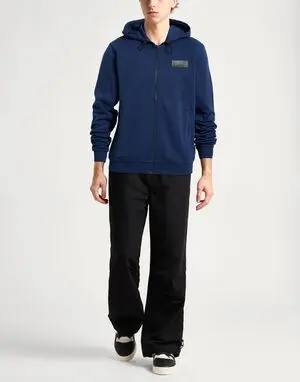 EA7 Hooded Sweatshirt With Zip Fastening - Navy