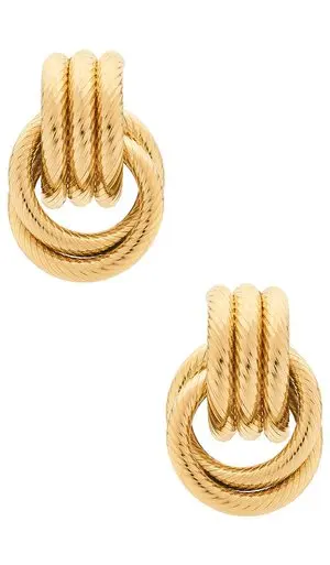 LOVERS AND FRIENDS Elsie Tone Earrings - Gold