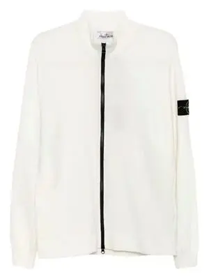 Stone Island Logo-patch Cardigan - Neutrals