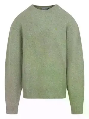 Carhartt Work In Progress Logo-embroidered Crew-neck Sweater - Green