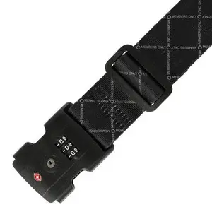 MEMBERS ONLY Adjustable Luggage Strap With Combination Lock