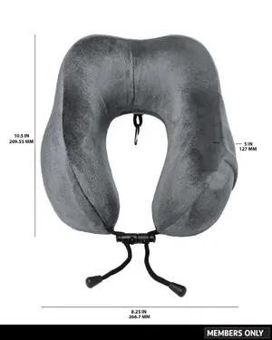 MEMBERS ONLY Memory Foam Travel Neck Pillow