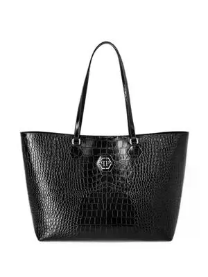 Philipp Plein Silver Tone Totes