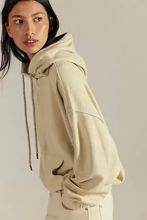Free People We The Free Of A Feather Hoodie - White Swan