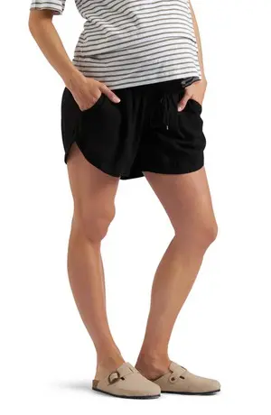 RIPE MATERNITY Byron Shirred Linen Short