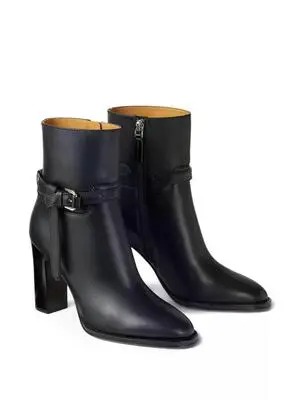 Ralph Lauren 90mm Donnely Buckle-strap Boots - Black
