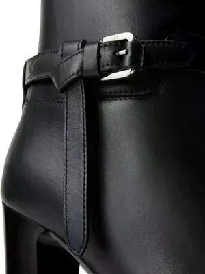 Ralph Lauren 90mm Donnely Buckle-strap Boots - Black