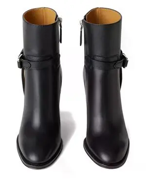 Ralph Lauren 90mm Donnely Buckle-strap Boots - Black