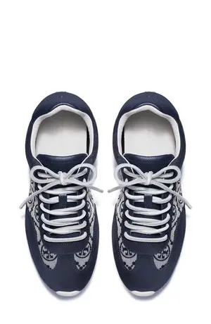 Tory Burch Field Sneaker - Navy T Monogram/new Navy