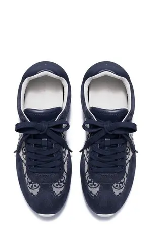 Tory Burch Field Sneaker - Navy T Monogram/new Navy