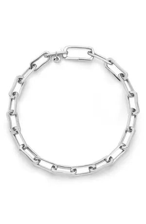 Monica Vinader Alta Slim Chain Bracelet - Sterling Silver