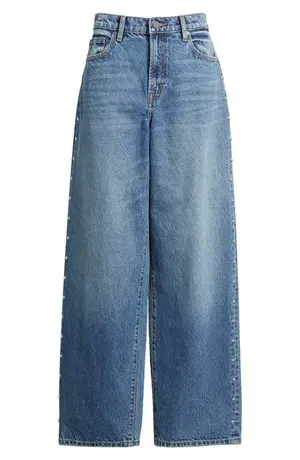 HIDDEN JEANS Side Stud Baggy Jeans
