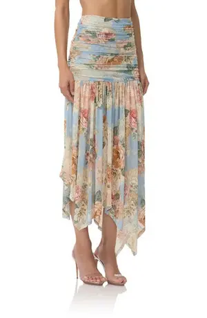 AFRM Estella Floral Midi Skirt