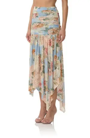 AFRM Estella Floral Midi Skirt