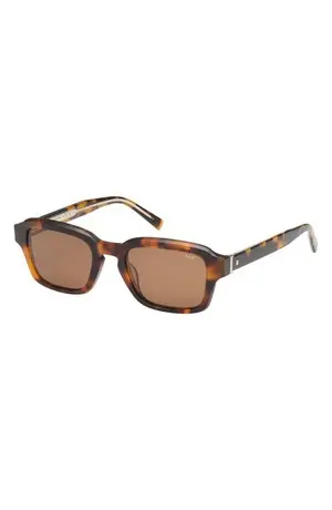 Abercrombie 51mm Square Sunglasses - Dark Havana /brown Lens