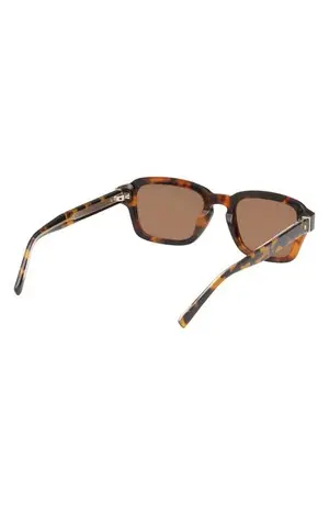 Abercrombie 51mm Square Sunglasses - Dark Havana /brown Lens
