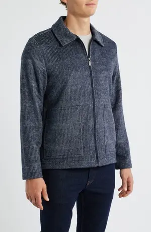Johnston & Murphy Wool-blend Zip Shirt Jacket