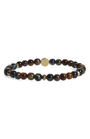 Caputo & Co Beaded Stretch Bracelet - Tiger Eye