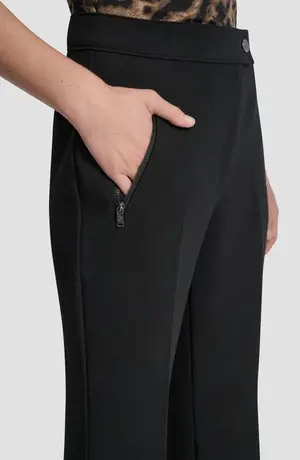Dkny Double Weave Flare Trousers