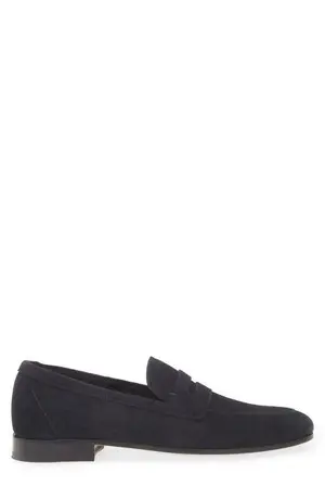 J.M. WESTON Woogie Penny Loafer - Navy