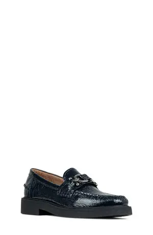 DONALD PLINER Galilee Bit Loafer Navy