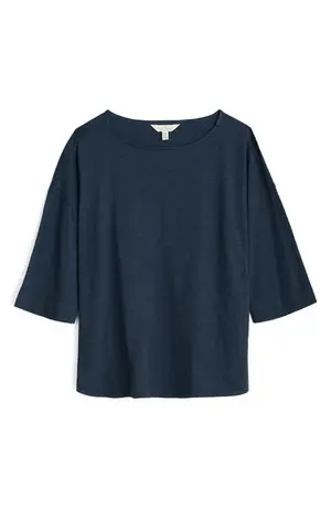 SEASALT CORNWALL Tremayne Quay Organic Cotton Top - Maritime
