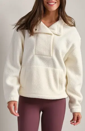 RHONE Aloft Fleece Hoodie Ivory