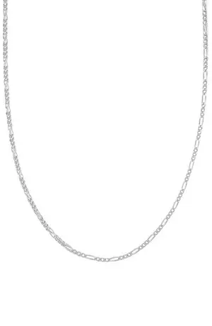 Bony Levy 14k Gold Figaro Chain Necklace - 14k White Gold