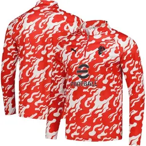 PUMA Ac Milan 2025/26 Pre-match Drycell Quarter-zip Top - Red