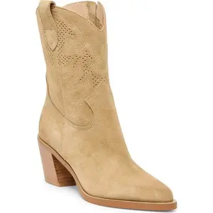Dolce Vita Klint Western Boot - Dark Taupe Suede