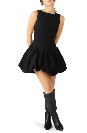 Steve Madden Lyra Bubble Hem Mini Dress