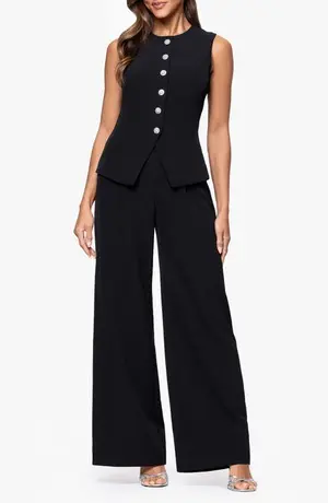 XSCAPE EVENINGS Laguna Sleeveless Jumpsuit