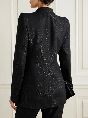 TOM FORD Sequin-embellished Wool-blend Blazer