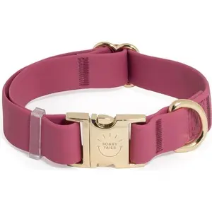 SUNNY TAILS Cloud Waterproof Dog Collar - Mulberry Burgundy