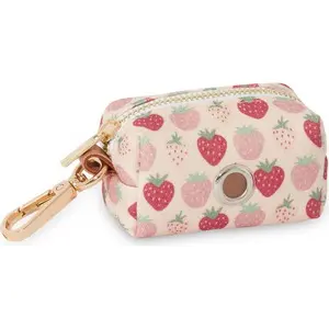 SUNNY TAILS Waste Bag Holder - Burgundy Strawberry