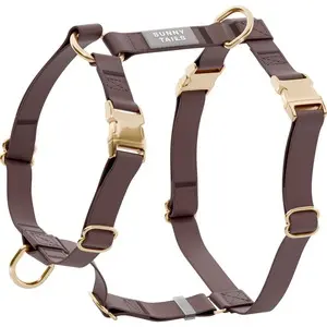 SUNNY TAILS Cloud Lite Waterproof Dog Harness - Espresso Brown