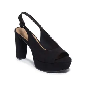 Bernardo Vega Platform Heel Sandal - Black