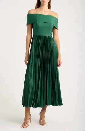 HUTCH Stockton Off The Shoulder Maxi Dress