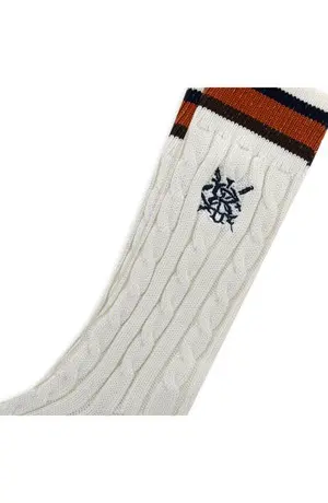 Polo Ralph Lauren Cable-knit Crew Socks