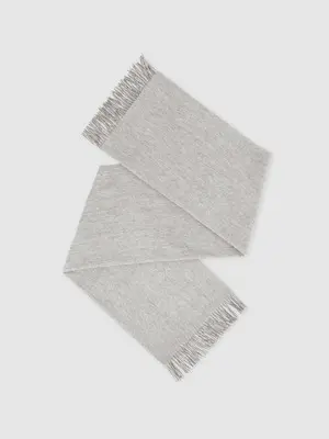 REISS Pictonsoft Wool-cashmere Scarf - Grey