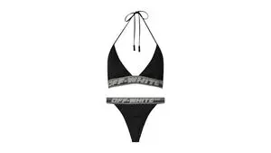 Off-White Logo Band Bikini - Black