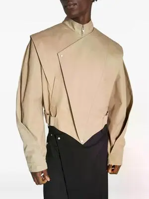 MUGLER Asymmetric Paneled Jacket