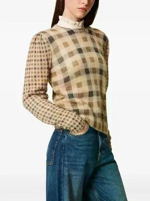 TWINSET Check-print Sweater